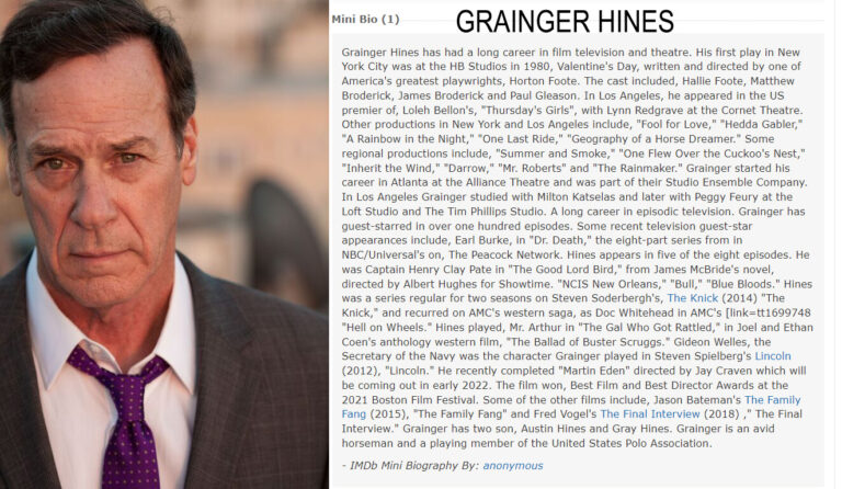 Grainger Hines: A Multi-Talented Actor and Entrepreneur